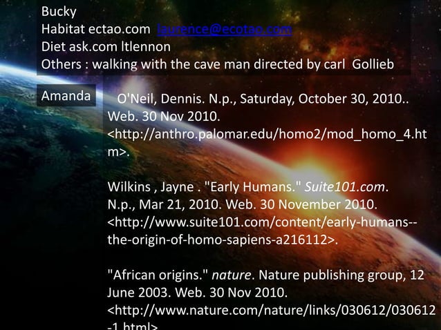 Homo sapiens presentation 6F | PPTX