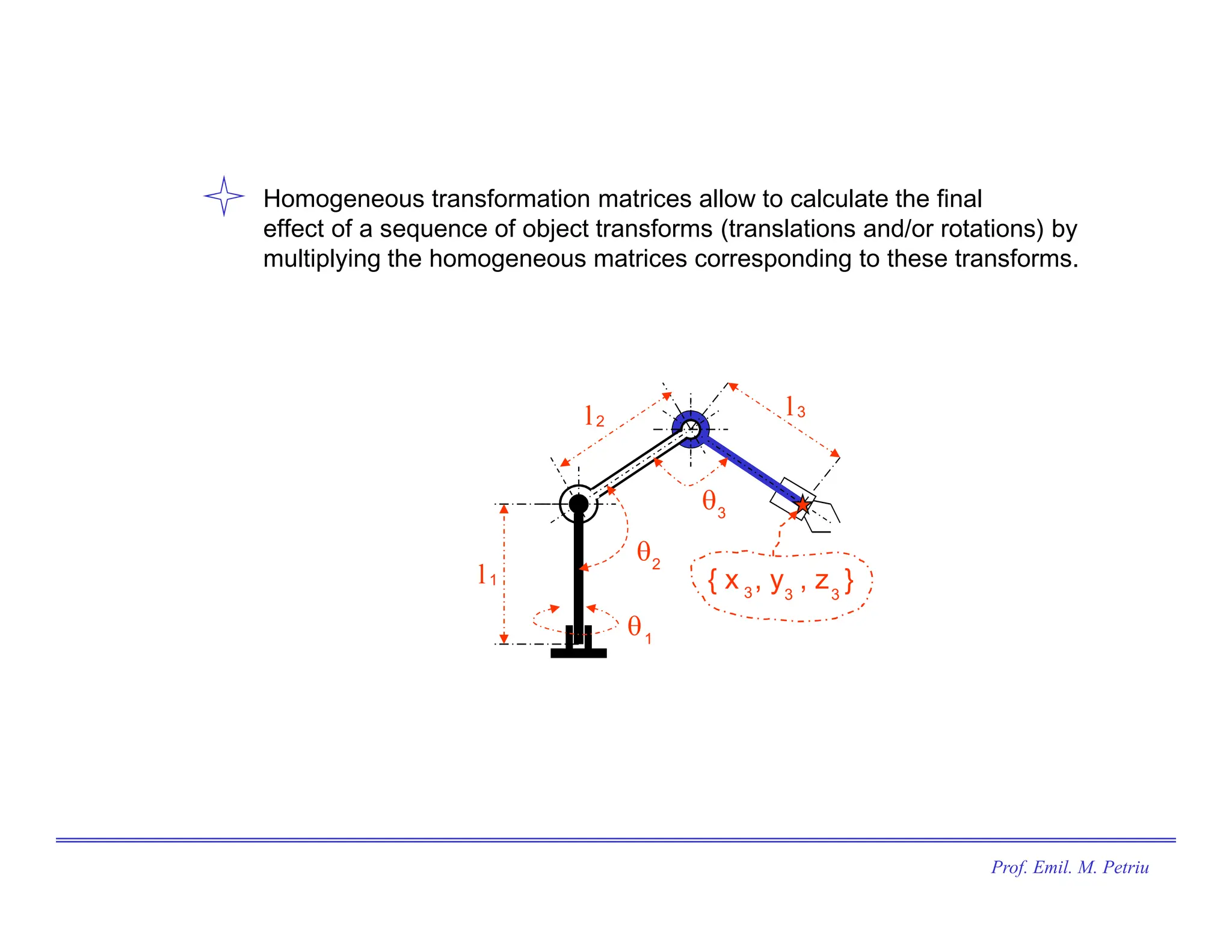 Homogrneous Transformation Matrix ppt presentation | PDF | 3-D Graphics ...