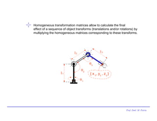 Homogrneous Transformation Matrix ppt presentation | PDF | 3-D Graphics ...