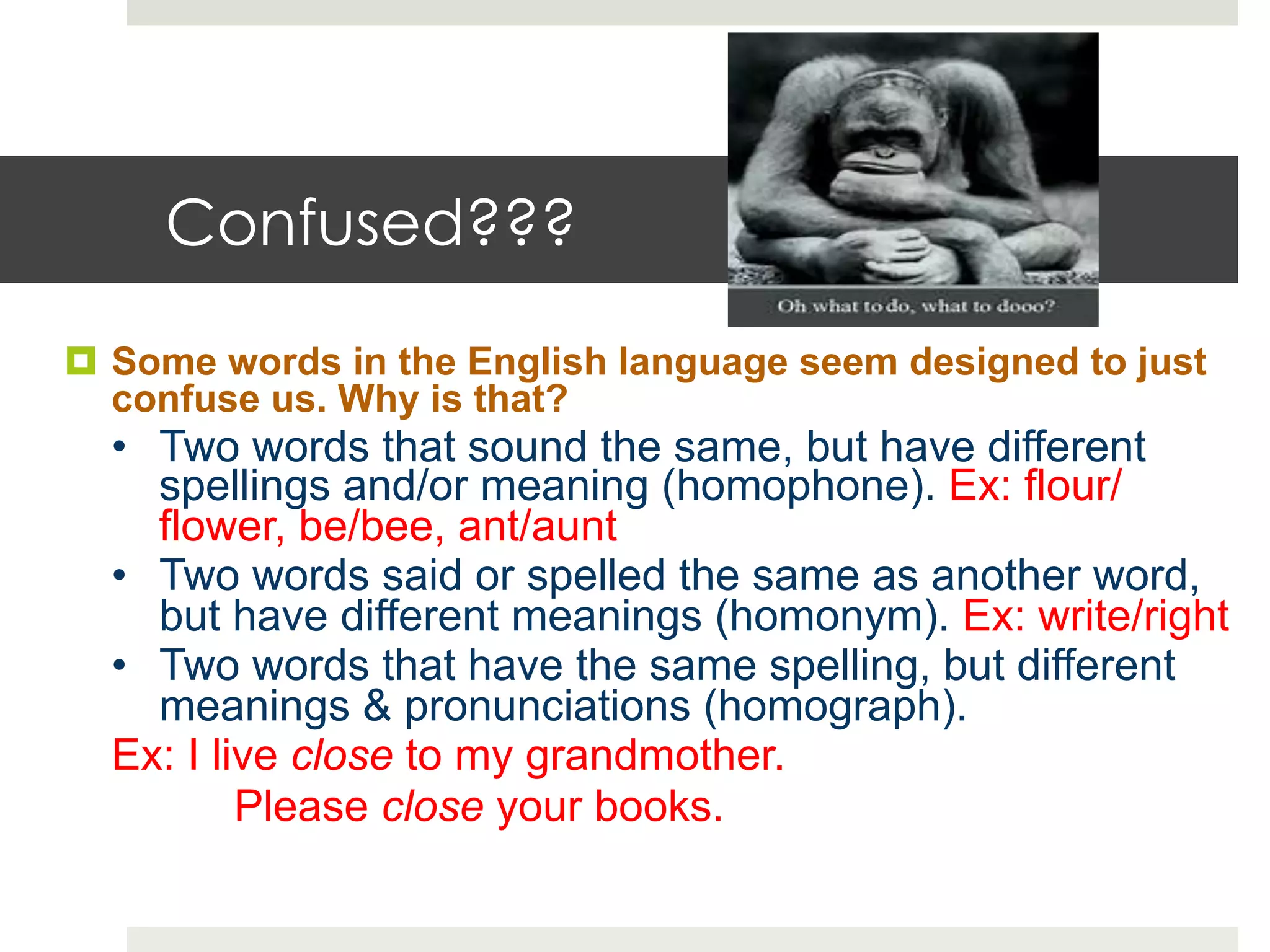 Homophones homographs & homonyms list with examples PDF | PDF | Musical ...