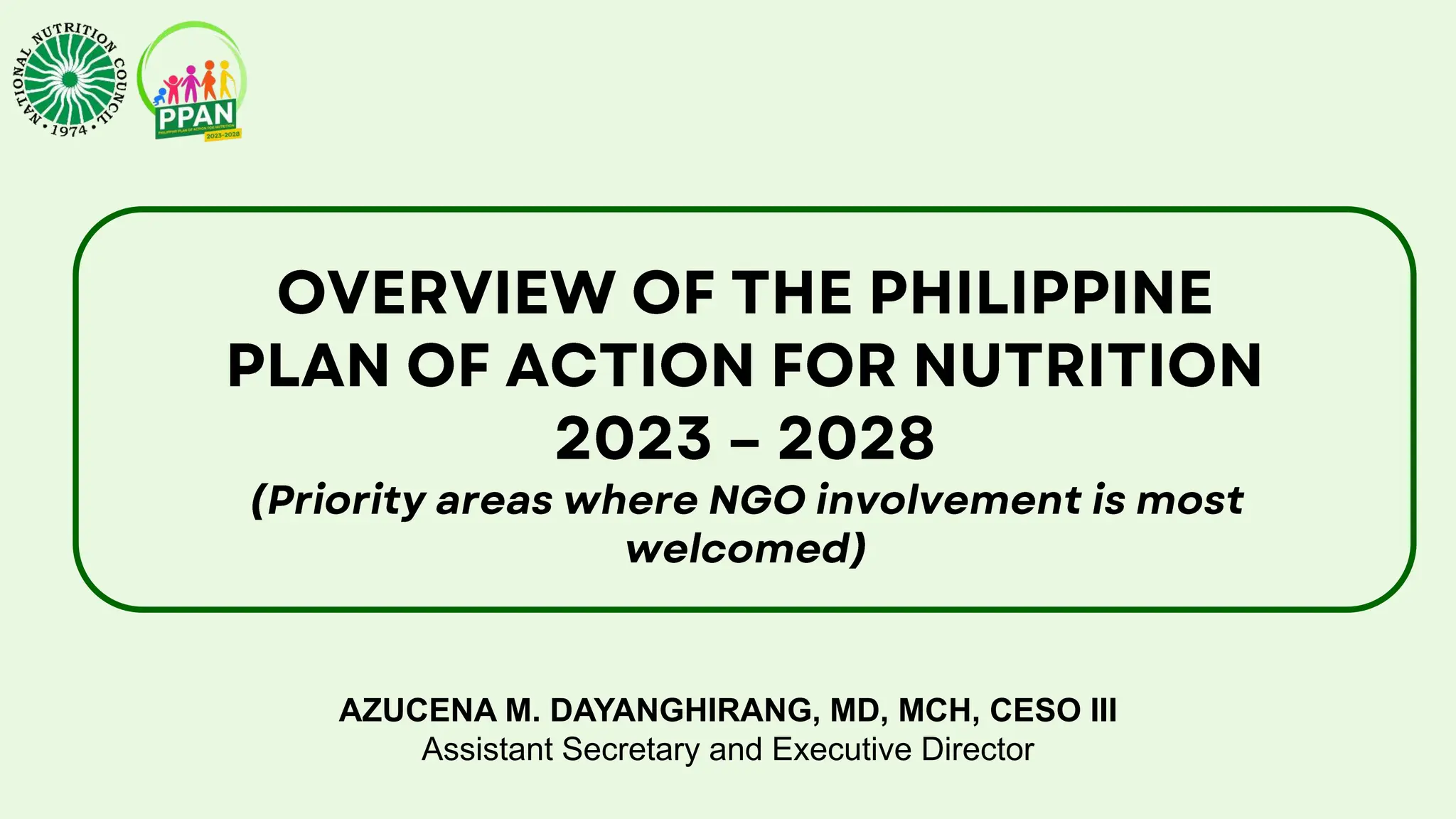 Hon. Dayanghirang [NNC] List of PPAN 2023-2028 Priority Areas_ManOps ...