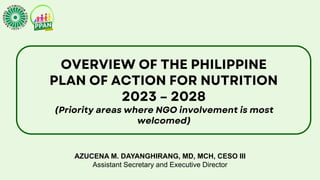 Hon. Dayanghirang [NNC] List of PPAN 2023-2028 Priority Areas_ManOps ...