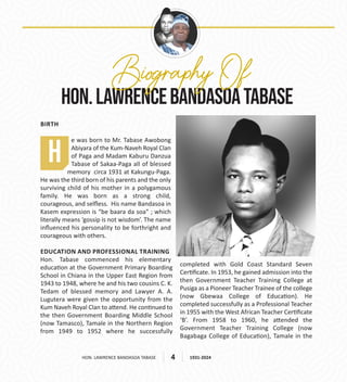 LAWRENCE BANDASOA TABASE funeral brochure | PDF