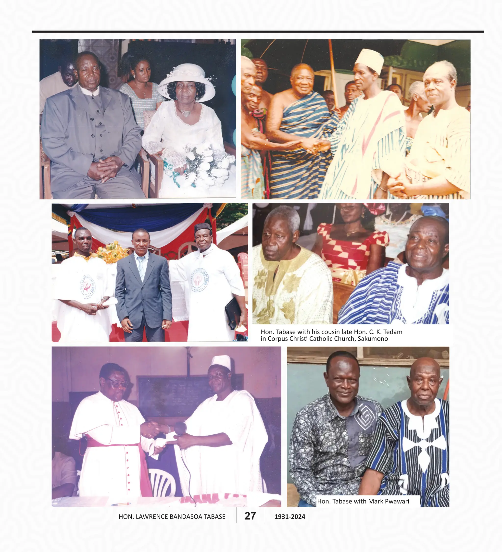 HONOURABLE LAWRENCE BANDASOA TABASE funeral brochure | PDF