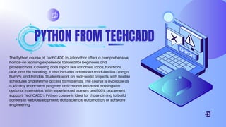 join the best python course in jalandhar | PDF