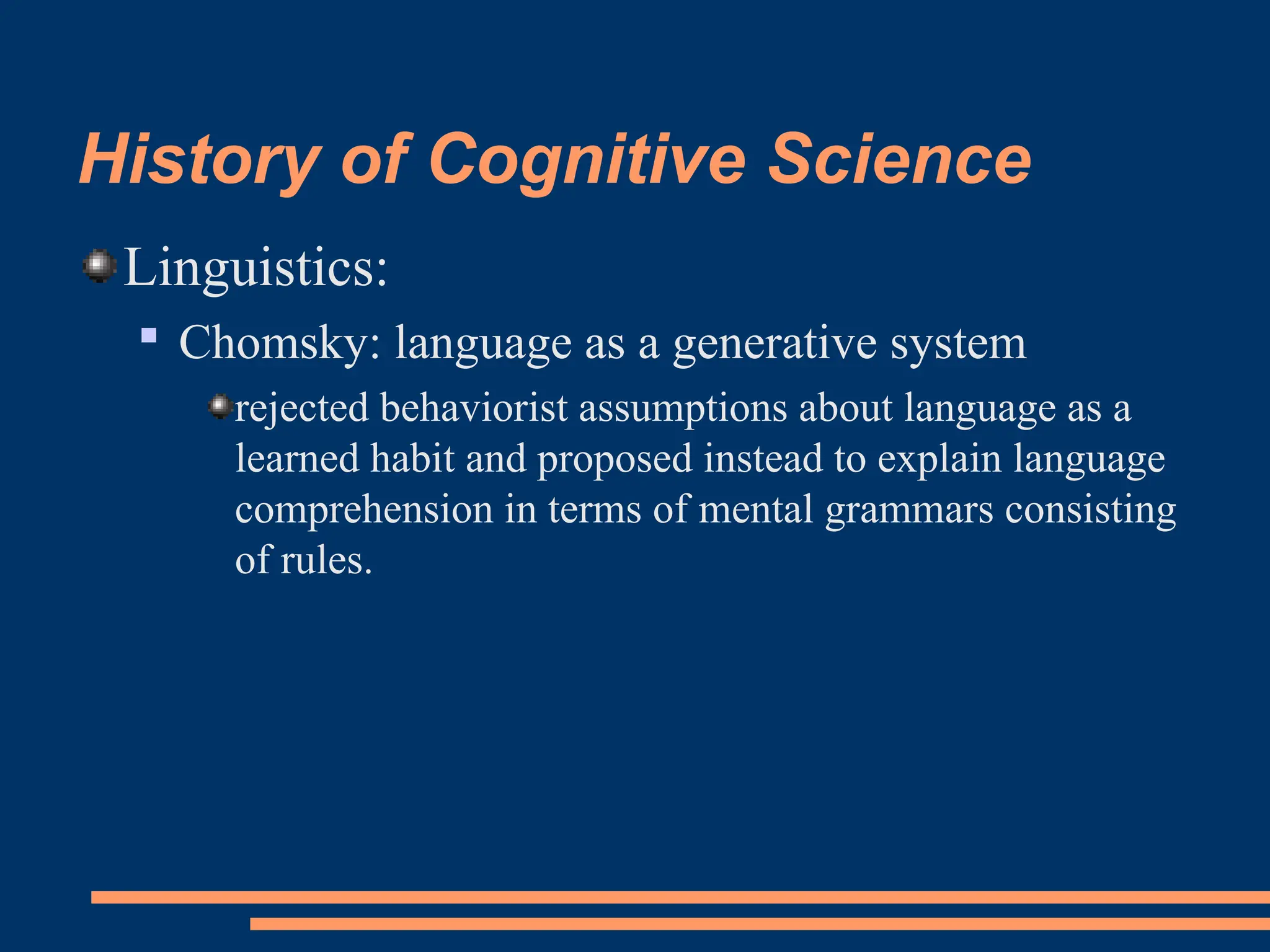Overview and history of cognitive science | PPT