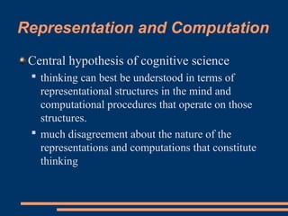 Overview and History of Cognitive Science | PPT