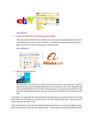 thương mại điện tử và thanh toán điện tử | DOCX