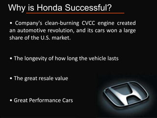 Honda-Management and Technical Aspects | PPTX