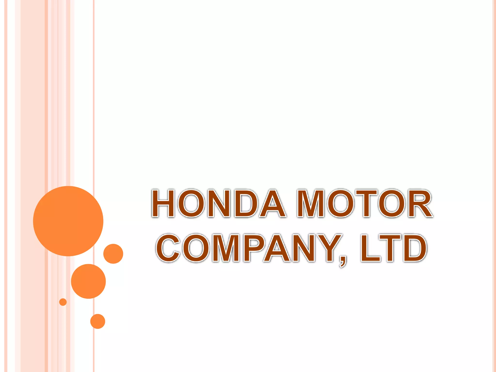 Honda company overview and history | PPTX