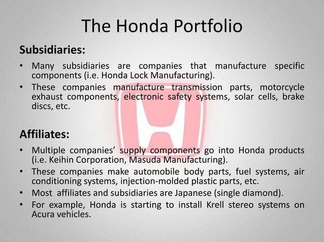 Honda International Case Study | PPTX