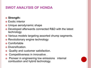 Honda-International business mgt | PPTX