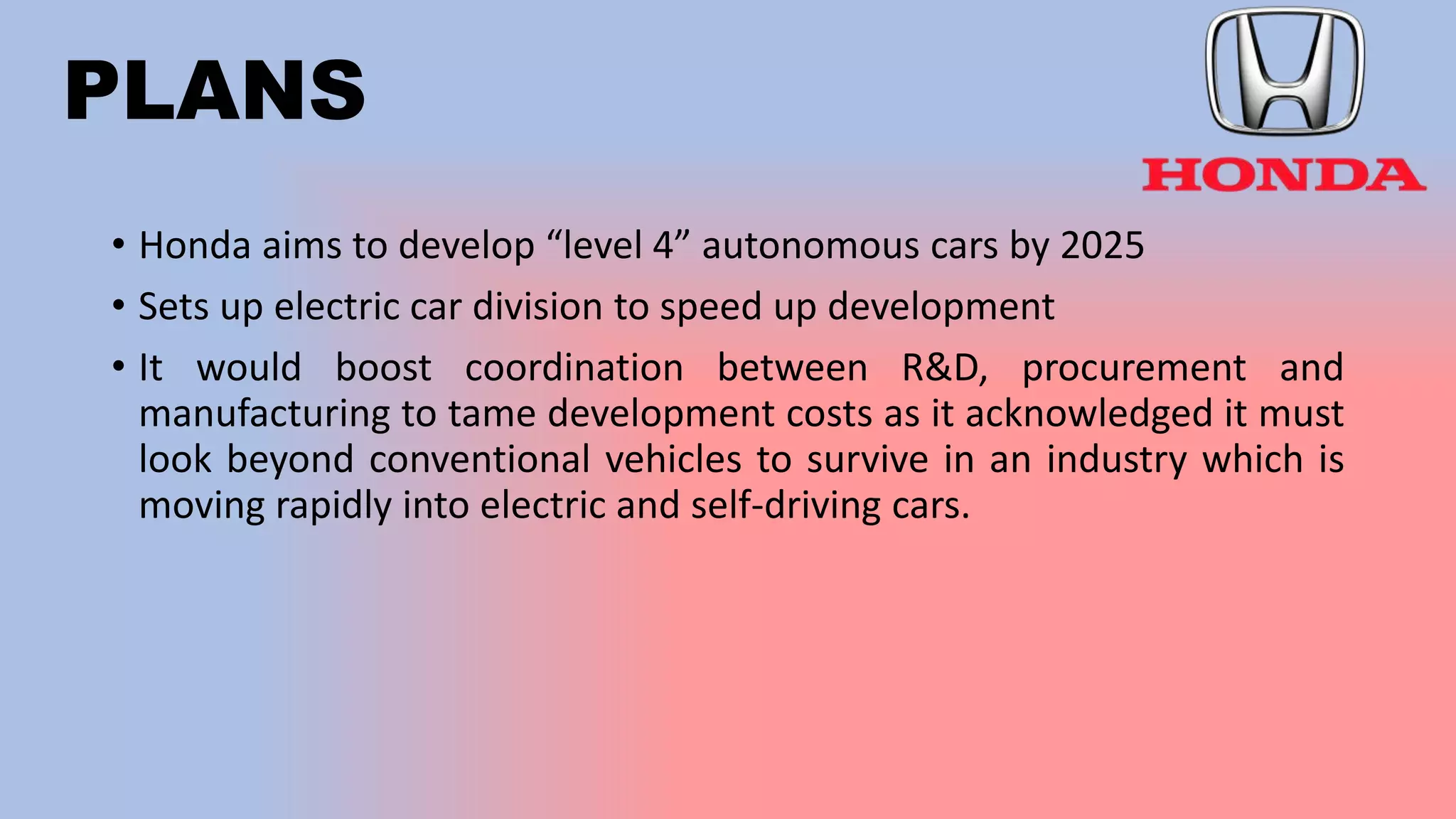 Honda strategy ppt | PPTX