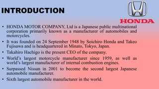 Honda strategy ppt | PPTX