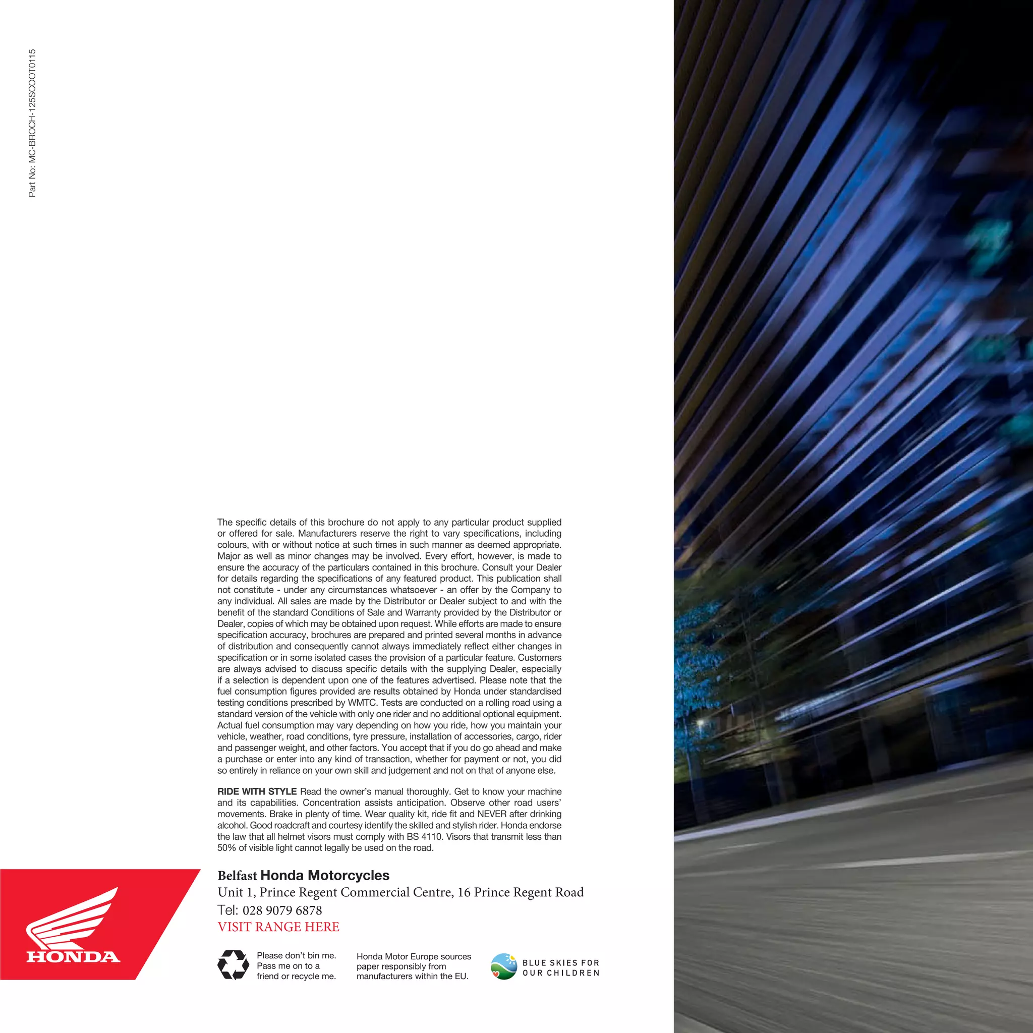 Honda vision-50-scooters-brochure | PDF