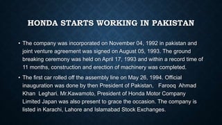 Honda SWOT Analysis | PPTX | Automotive Industry | Industries