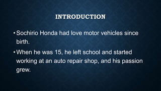 Honda SWOT Analysis | PPTX | Automotive Industry | Industries