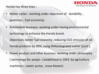 Honda analysis 2011 - 2012 | PPTX