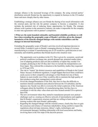 Honda - business case study | PDF