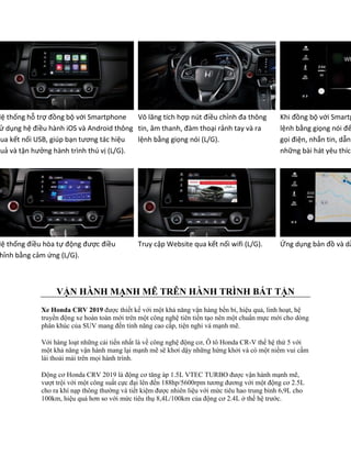 Xe Honda CR-V Uy lực vượt mọi giới hạn | PDF