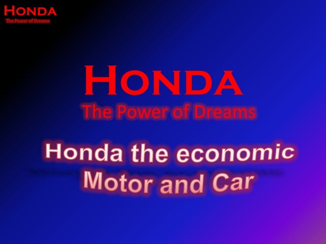 Honda Marketing | PPT