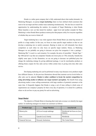 Honda Marketing | PDF