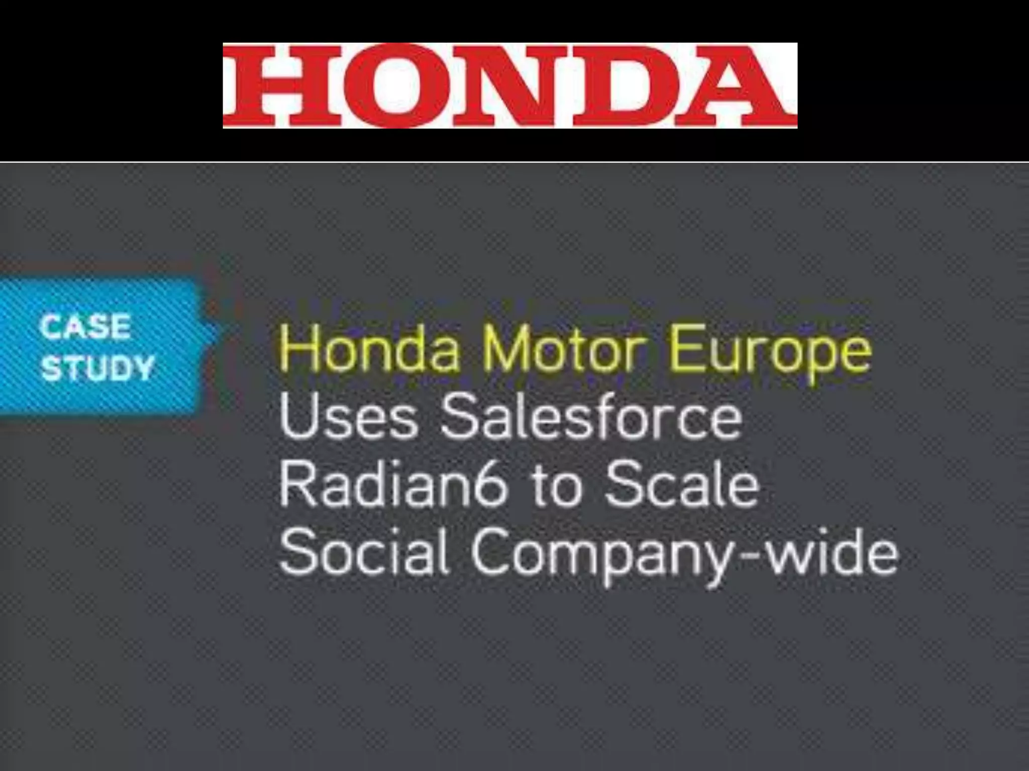 Honda In Europe Case Study Analysis | PPT