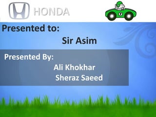 Honda (Management) | PPTX