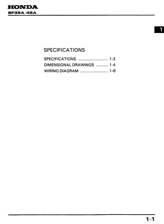 Honda marine outboard bf45 a service repair manual | PDF