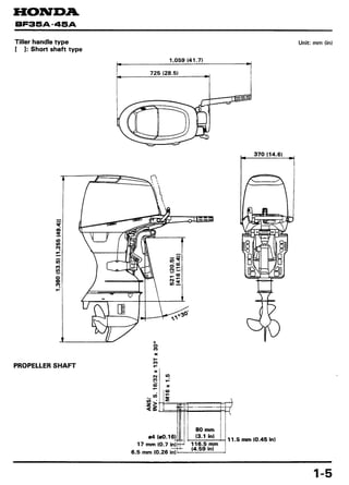 Honda marine outboard bf45 a service repair manual | PDF
