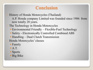 Honda motorcycles v.2 | PPTX | Motorcycle Sports | Auto Racing