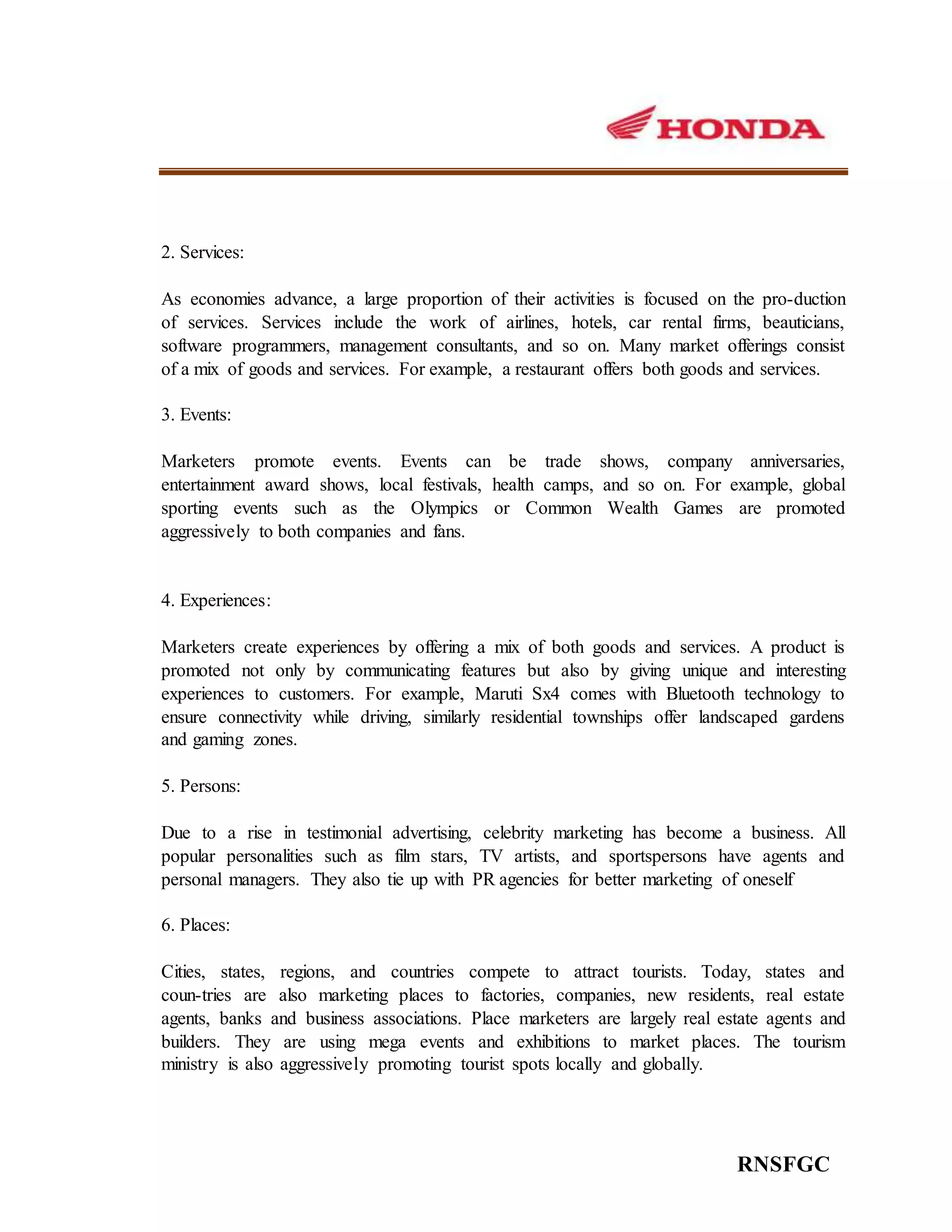 Honda motors project report | DOCX