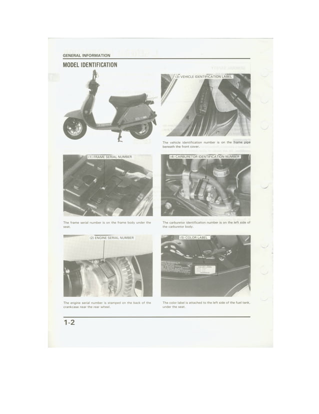 Honda nh80 lead_service_manual | PDF