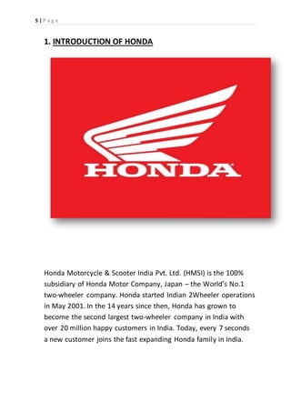 Honda ppt | DOCX