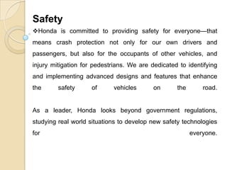 Honda principles | PPTX
