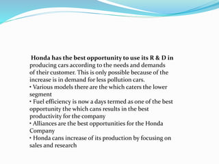 Honda’s strategy | PPTX