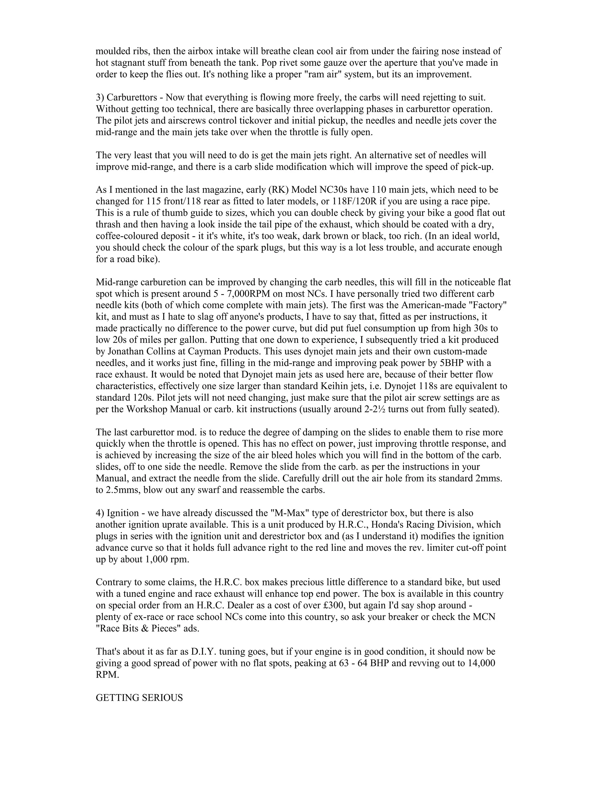 Honda vfr 400 nc30 checklist buyer guide | PDF