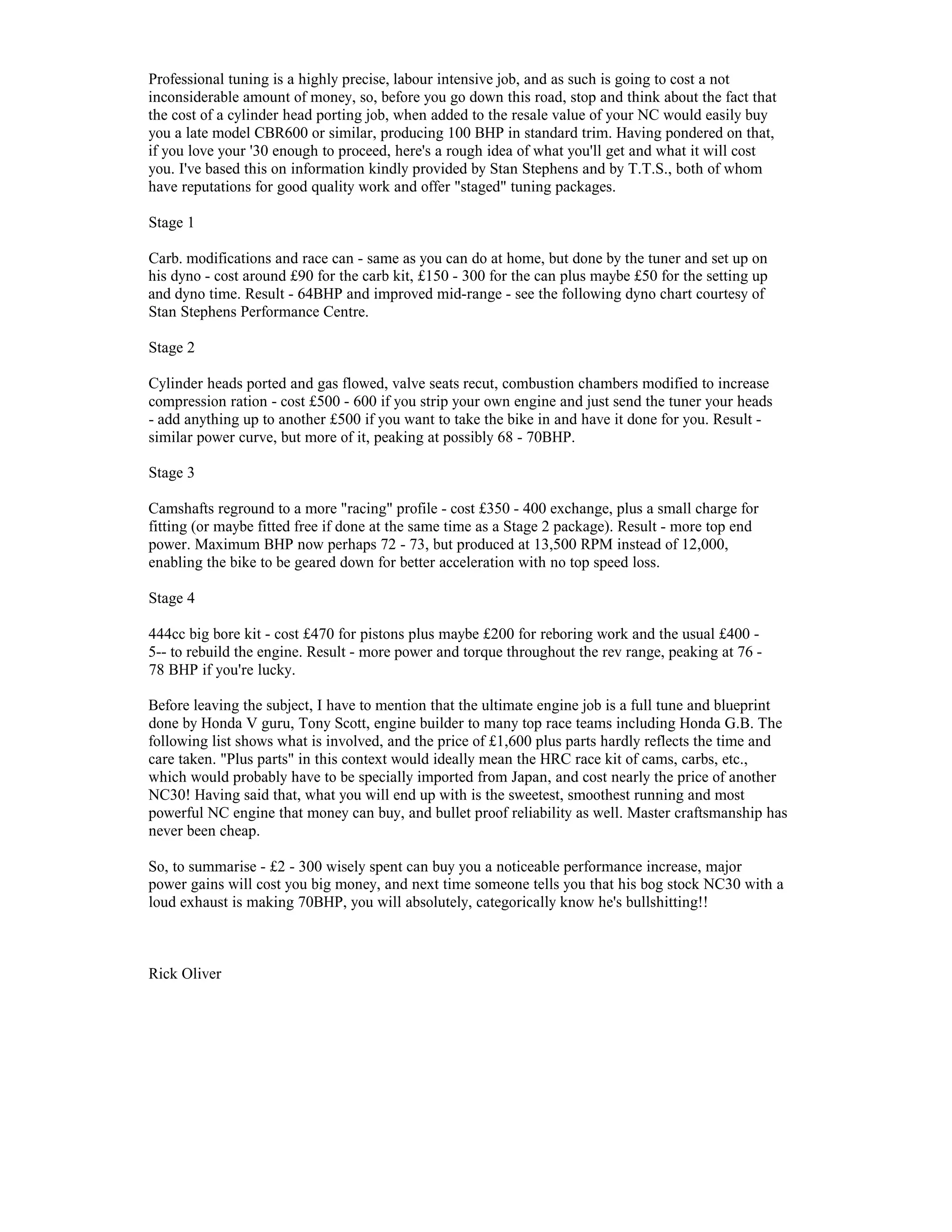 Honda vfr 400 nc30 checklist buyer guide | PDF