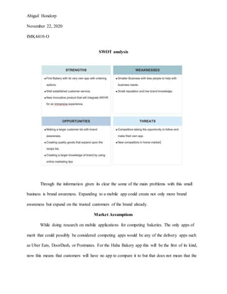 Haha Bakery mobile marketing plan. | DOCX | Desserts and Baking | Food ...