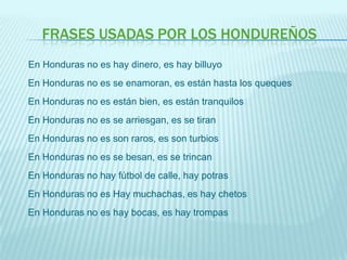 Hondurenismos | PPTX