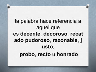 Honestidad | PPTX