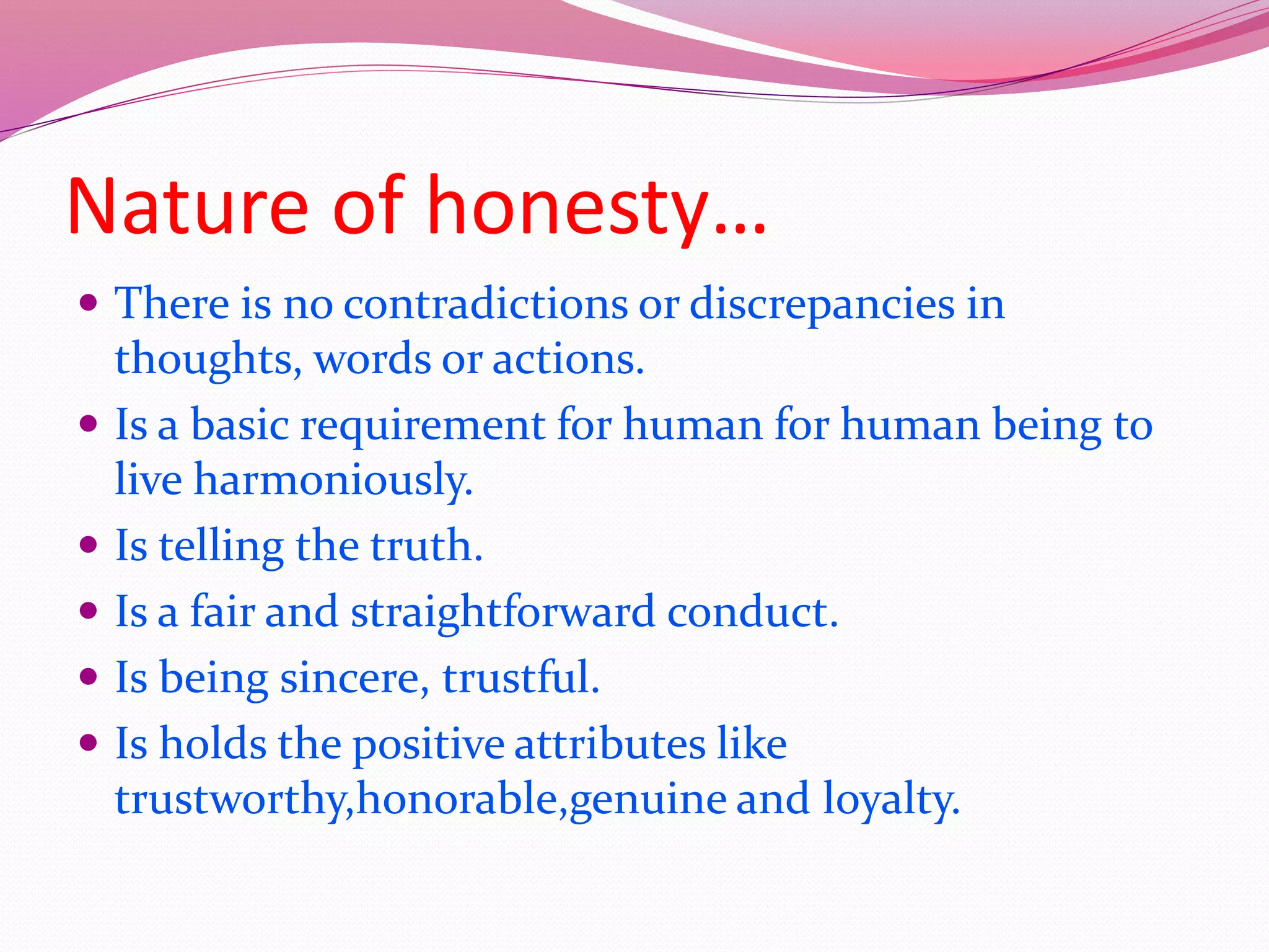 Honesty | PPTX