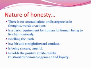 Honesty | PPTX