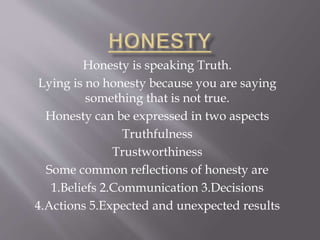 Honesty | PPTX