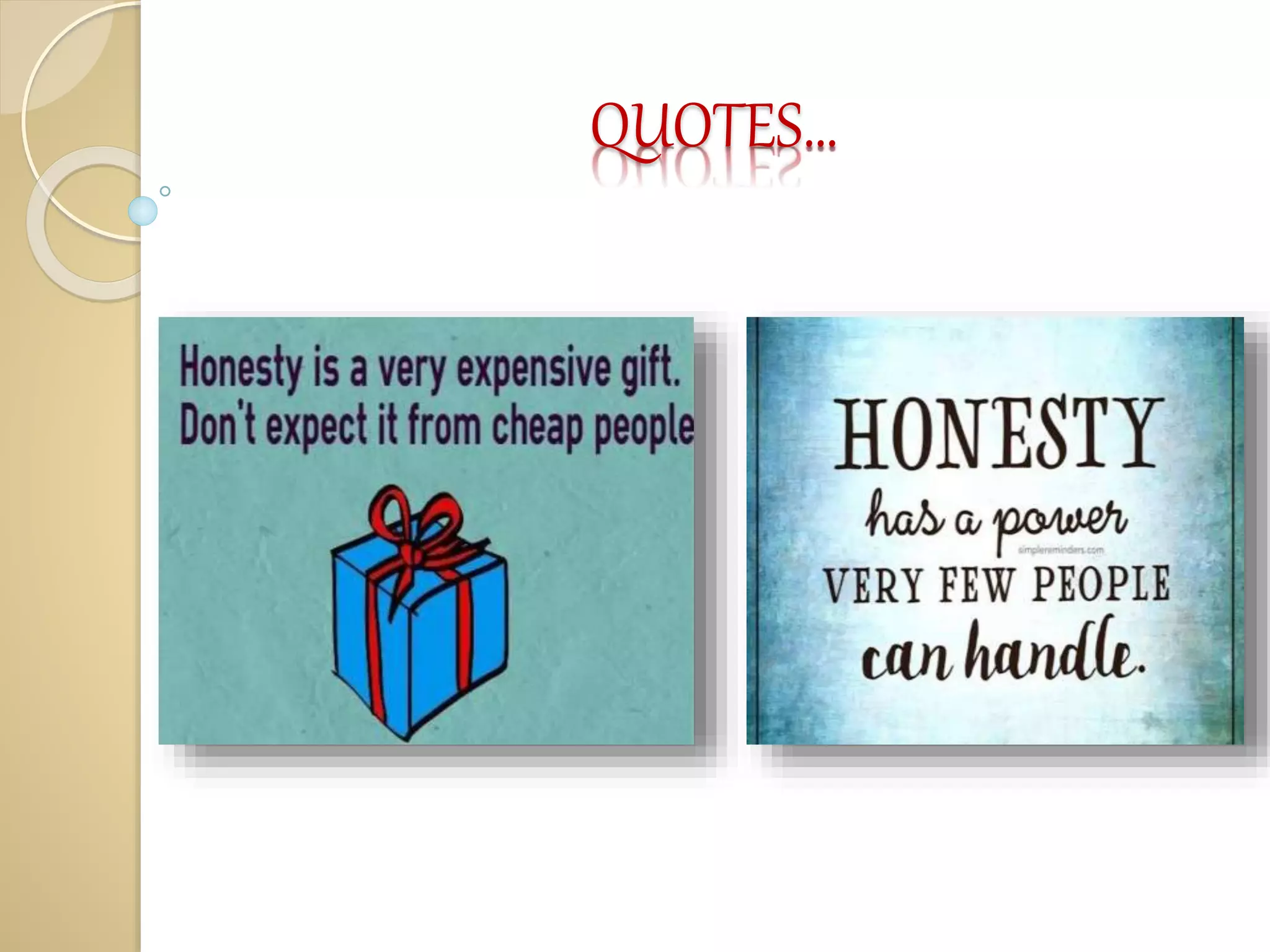 Honesty | PPTX