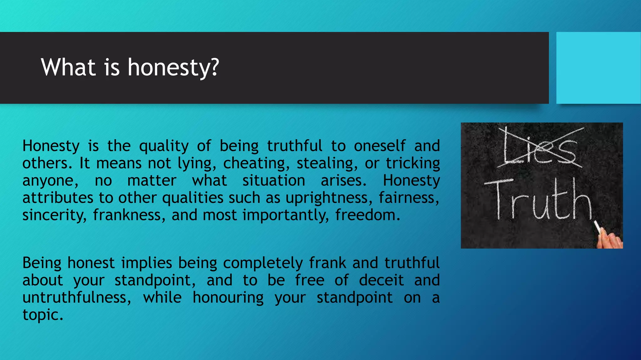 Honesty and Integrity | PPTX