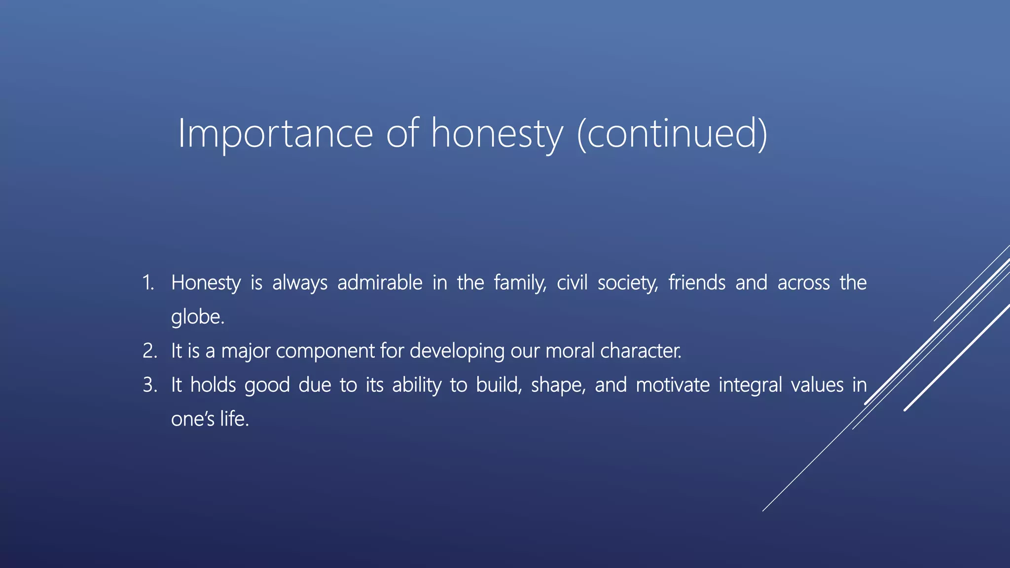 Honesty and Integrity | PPTX