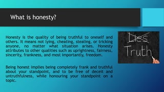 Honesty and Integrity | PPTX