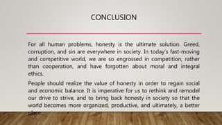 Honesty and Integrity | PPTX | Business and Finance