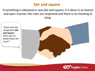 Honesty idioms set 2 | PPTX